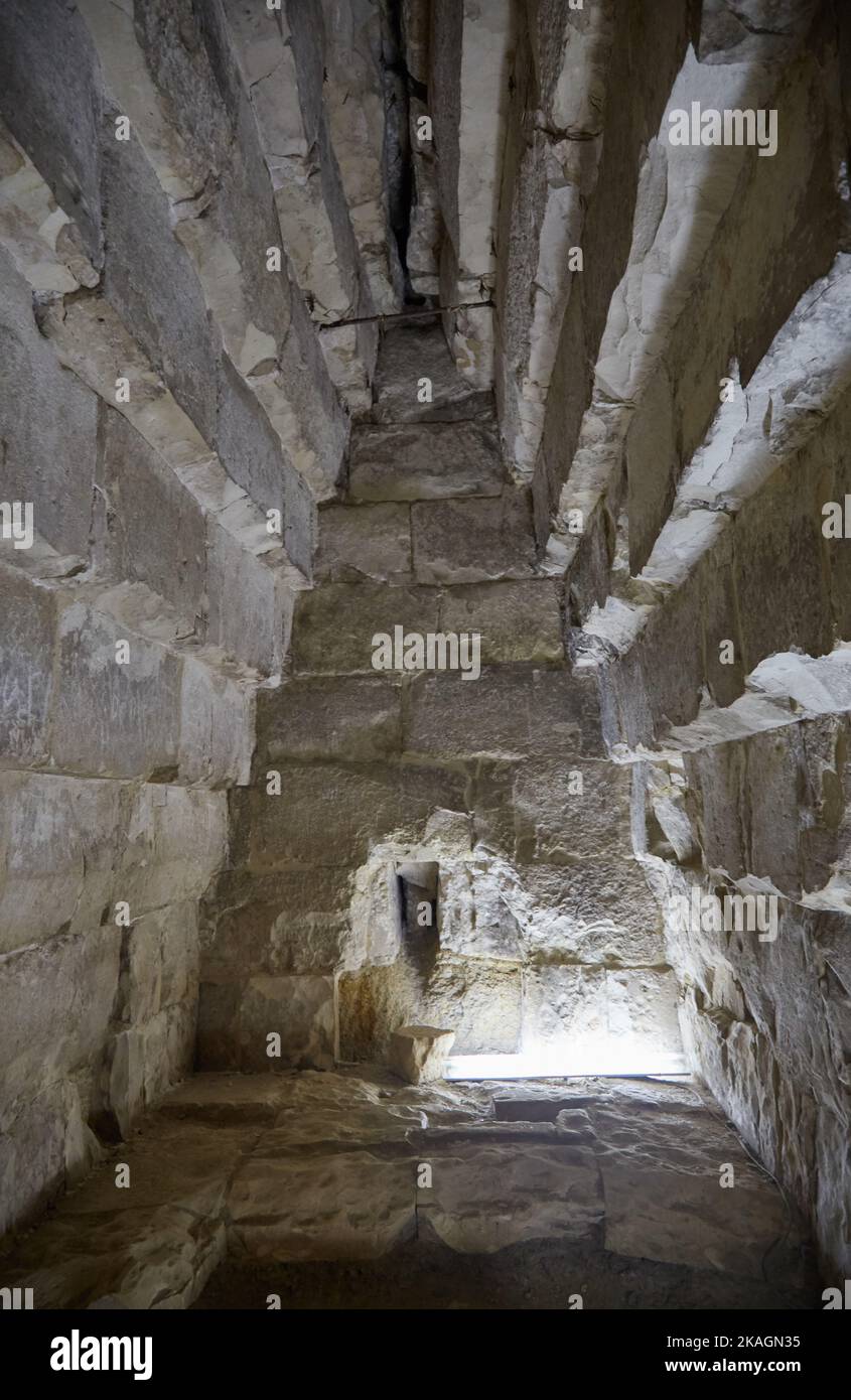 Inside the 4th Dynasty Pyramid of Meidum Stock Photo - Alamy
