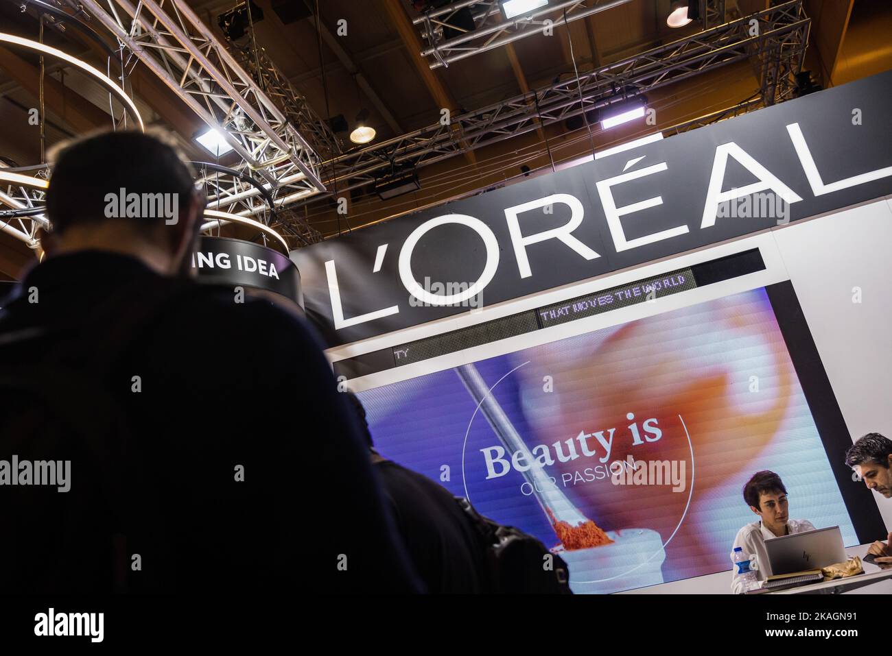 Lisbon, Portugal. 02nd Nov, 2022. L'Oréal logo seen at the Web Summit ...