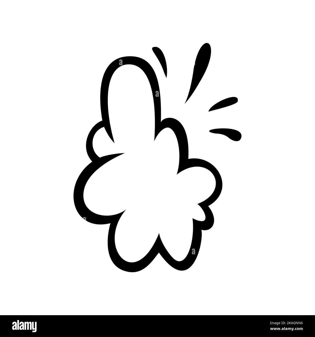 Comic speech bubble. Blank comic balloon for text. Vector illustration ...