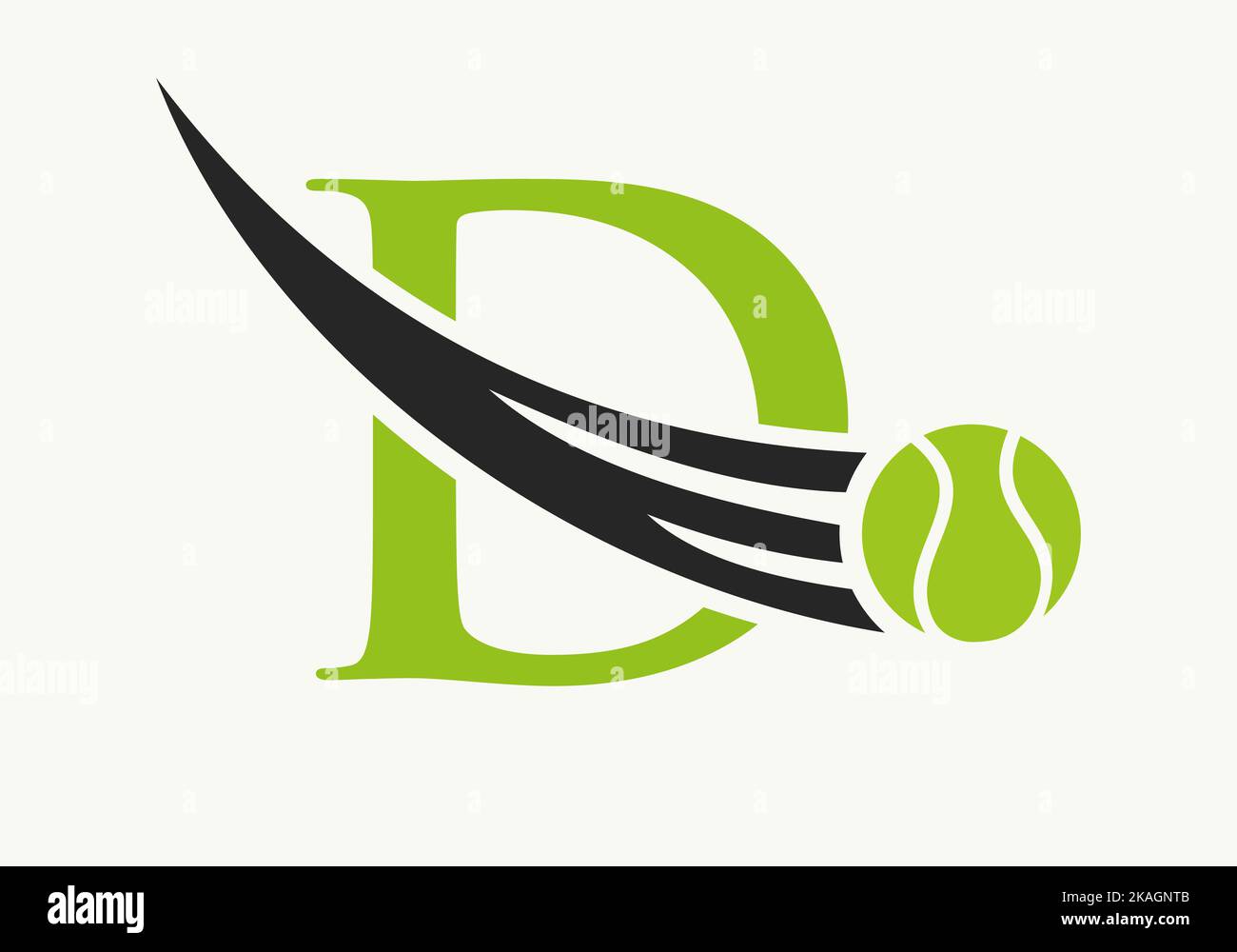 Letter D Tennis Logo Design Template. Tennis Sport Academy Sign, Club ...