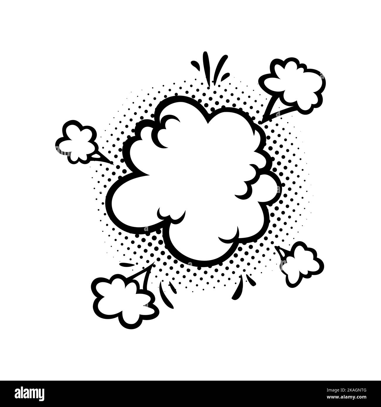 Comic speech bubbles. Blank comic balloons for text. Vector ...