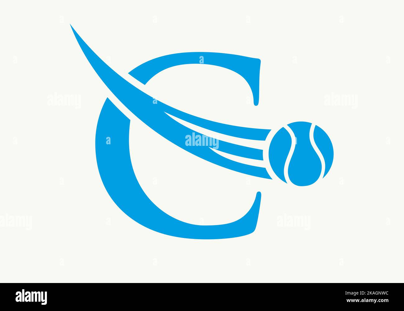 Letter C Tennis Logo Design Template. Tennis Sport Academy Sign, Club ...
