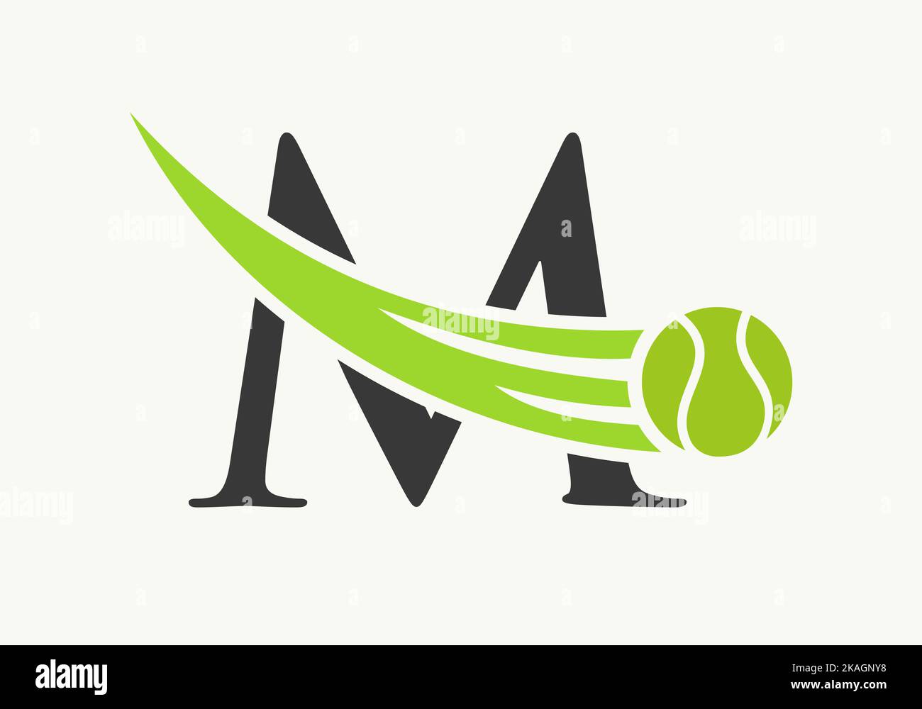 Letter M Tennis Logo Design Template. Tennis Sport Academy Sign, Club ...