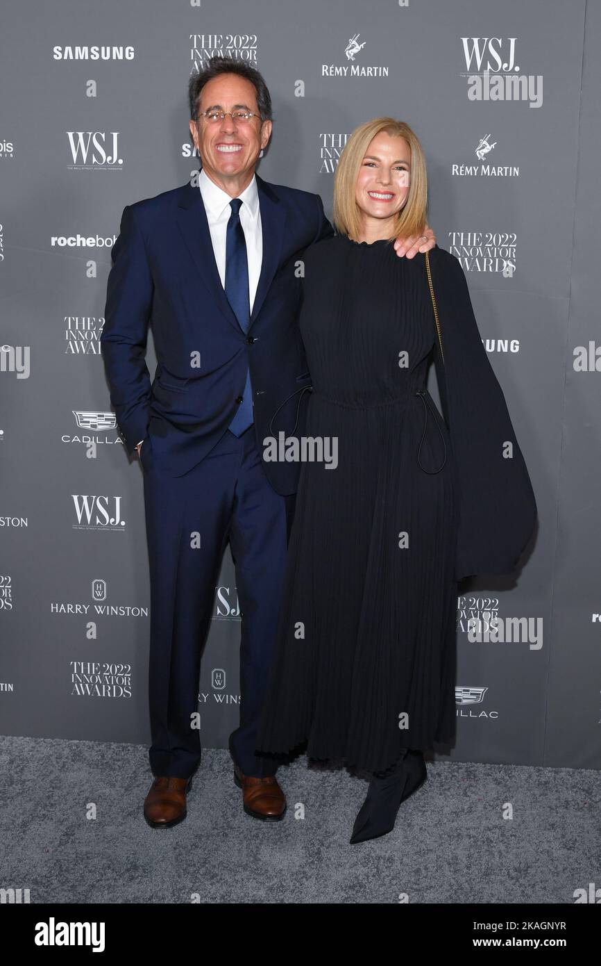 Jerry Seinfeld and Jessica Seinfeld attend the WSJ. Magazine 2022 ...