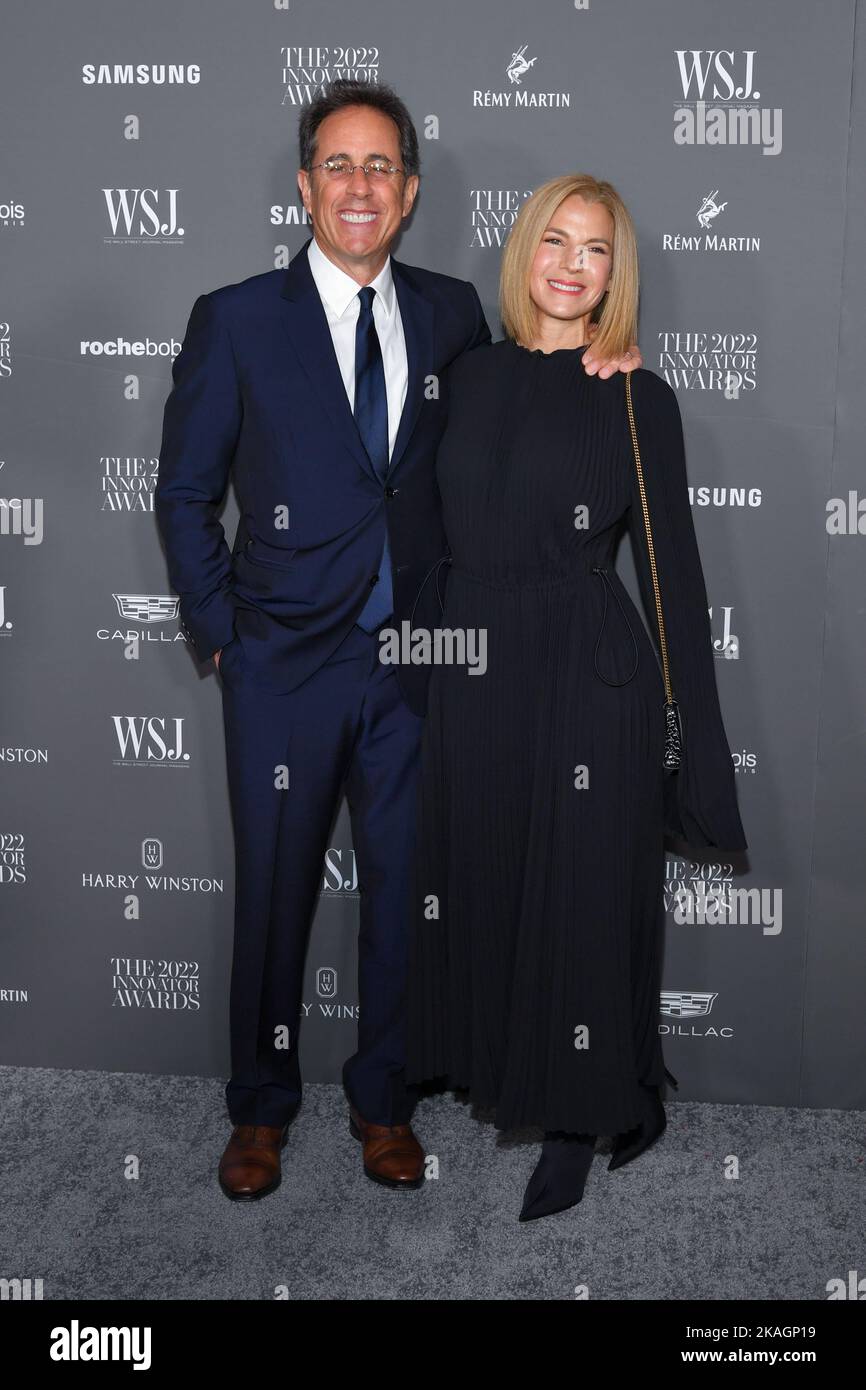 Jerry Seinfeld and Jessica Seinfeld attend the WSJ. Magazine 2022 ...