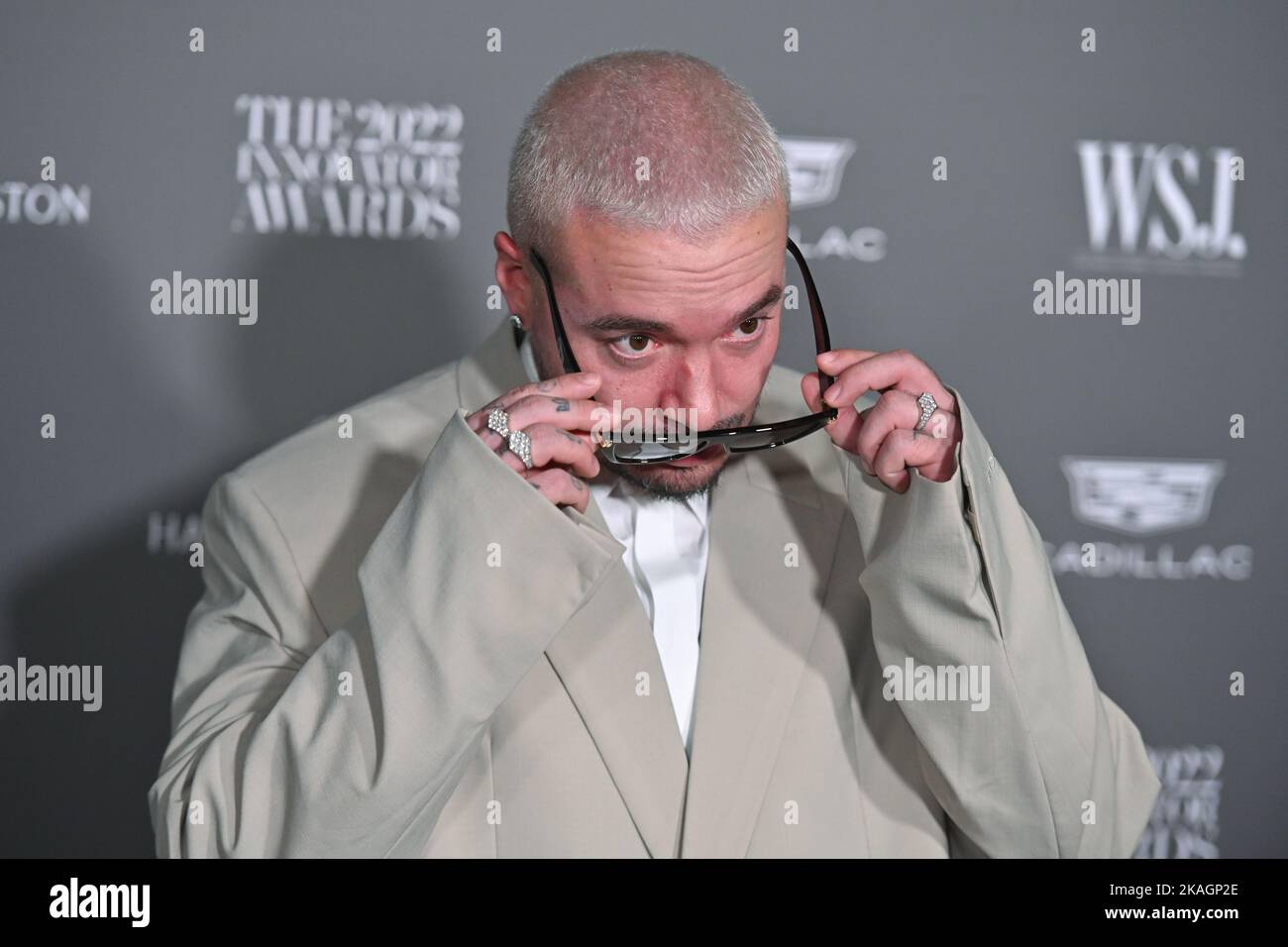 J Balvin attends the WSJ. Magazine 2022 Innovator Awards at Museum of ...