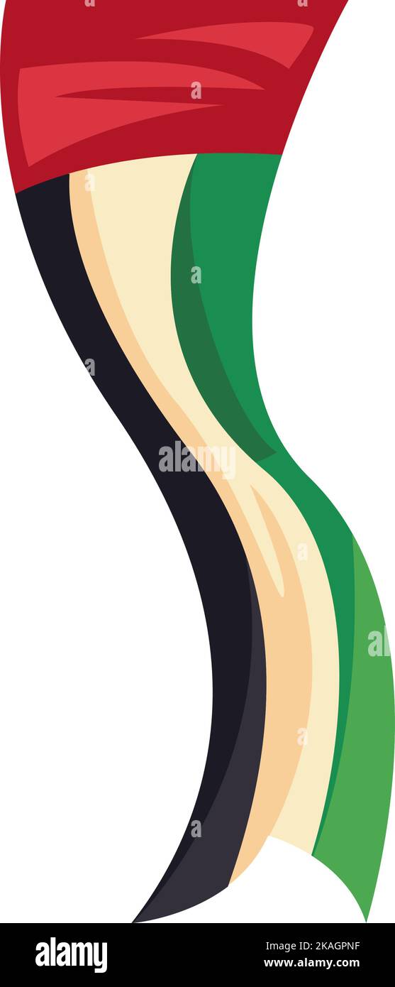 flat UAE flag illustration Stock Vector Image & Art - Alamy