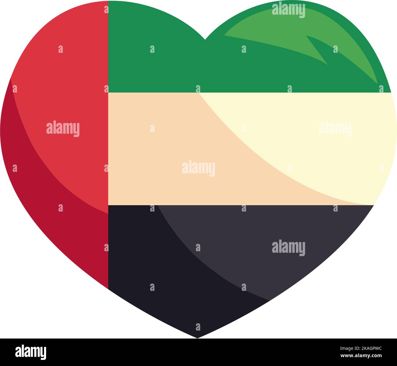 Heart of uae Stock Vector Images - Alamy