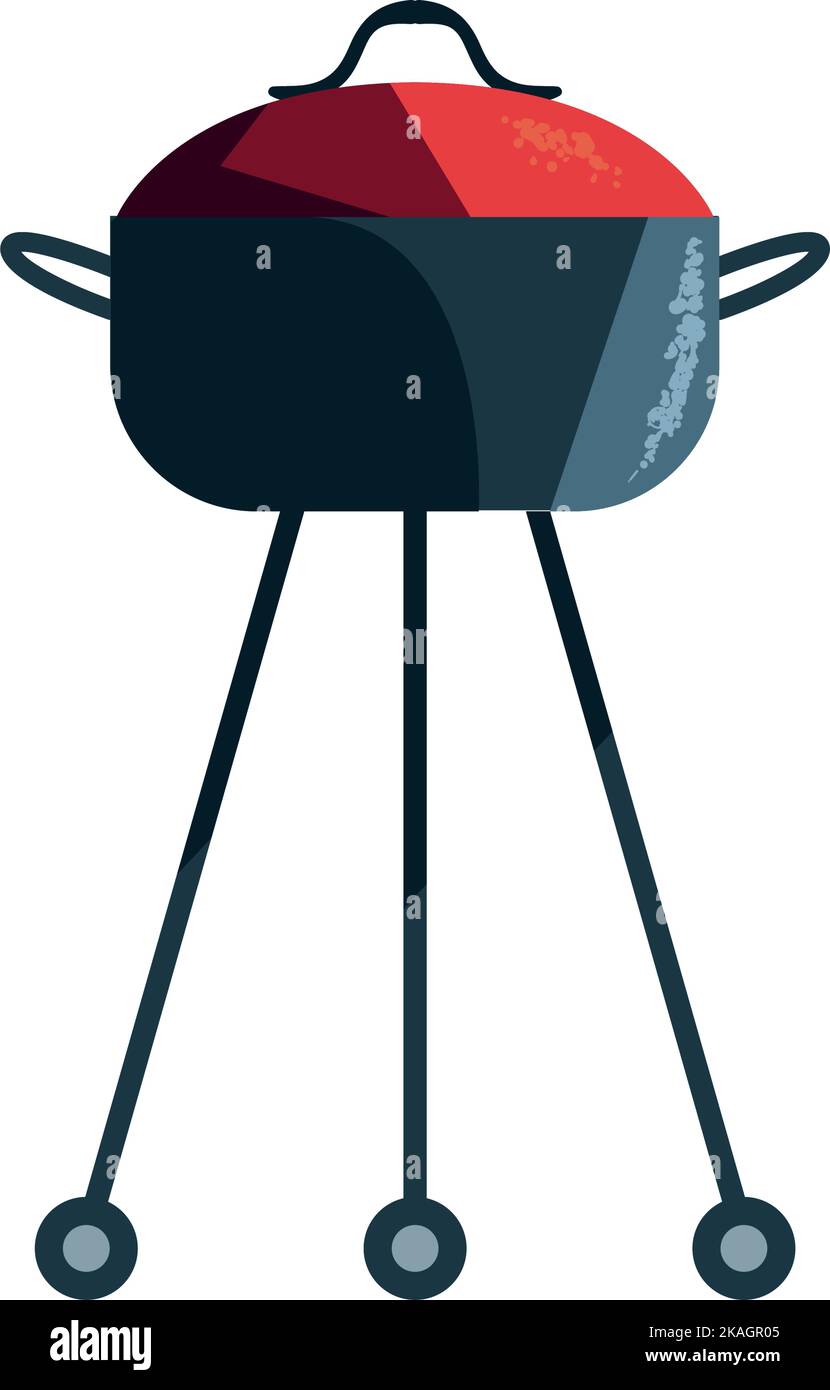 flat red grill Stock Vector Image & Art - Alamy
