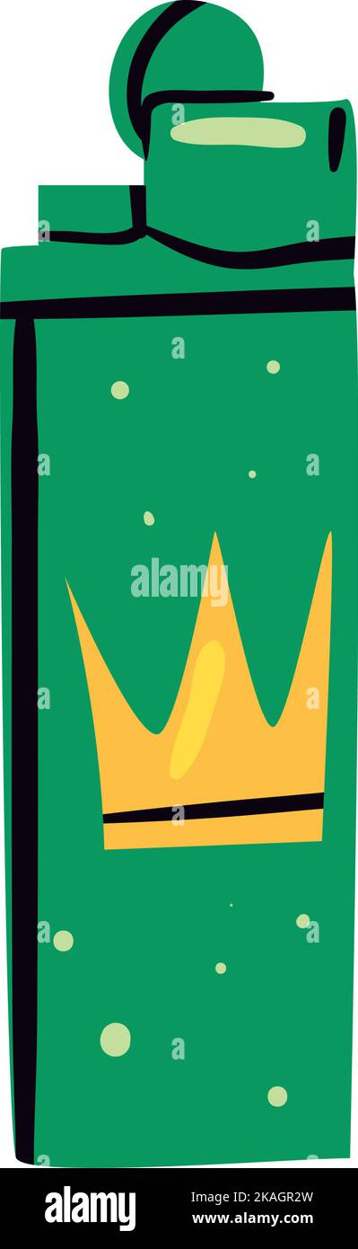 flat green lighter design Stock Vector Image & Art - Alamy