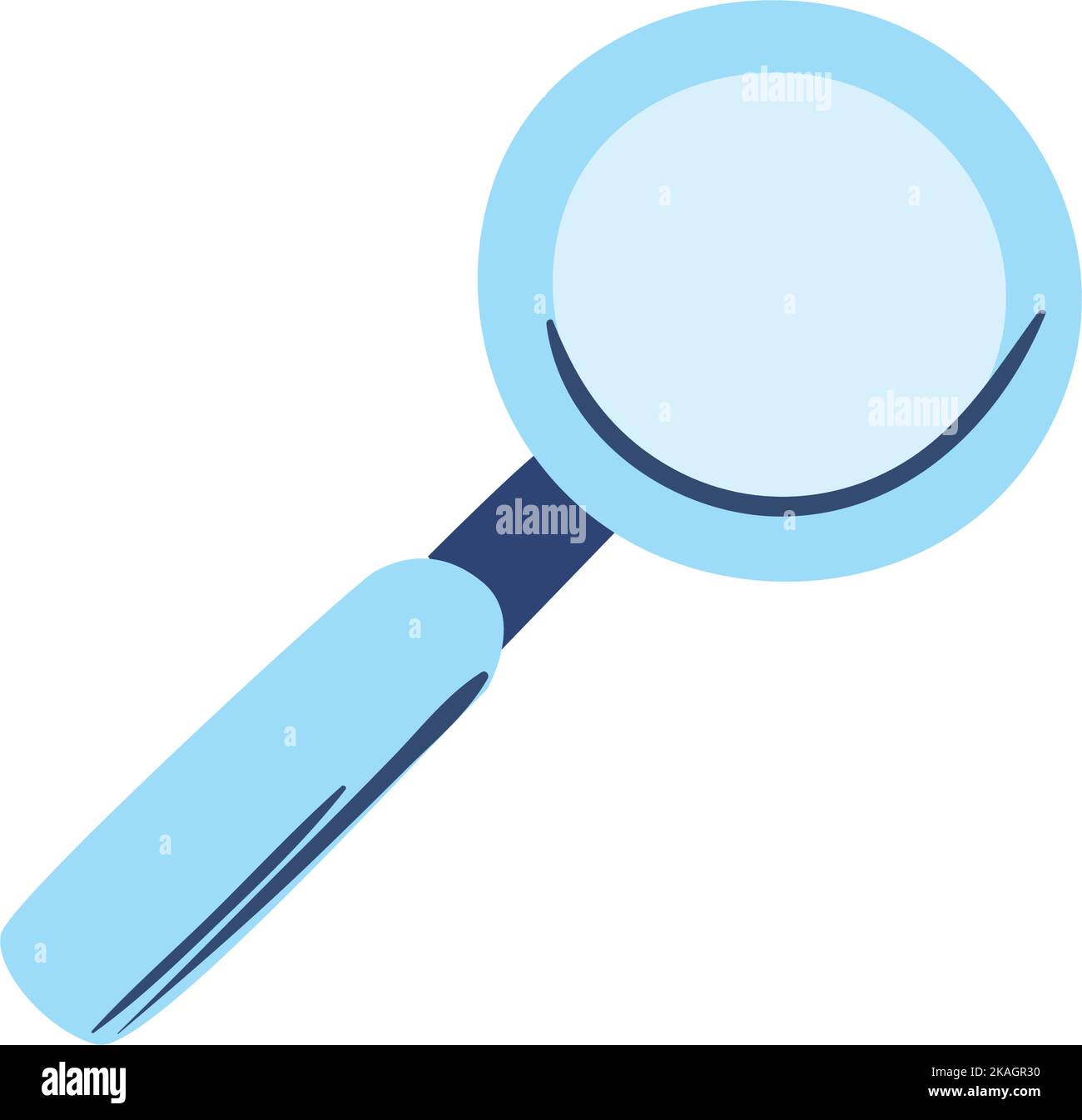 flat blue loupe Stock Vector Image & Art - Alamy