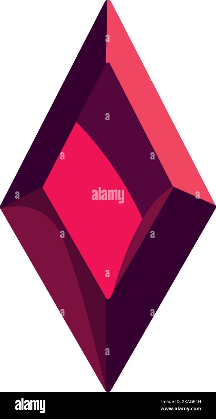 Ruby stone isolated Stock Vector Images - Alamy