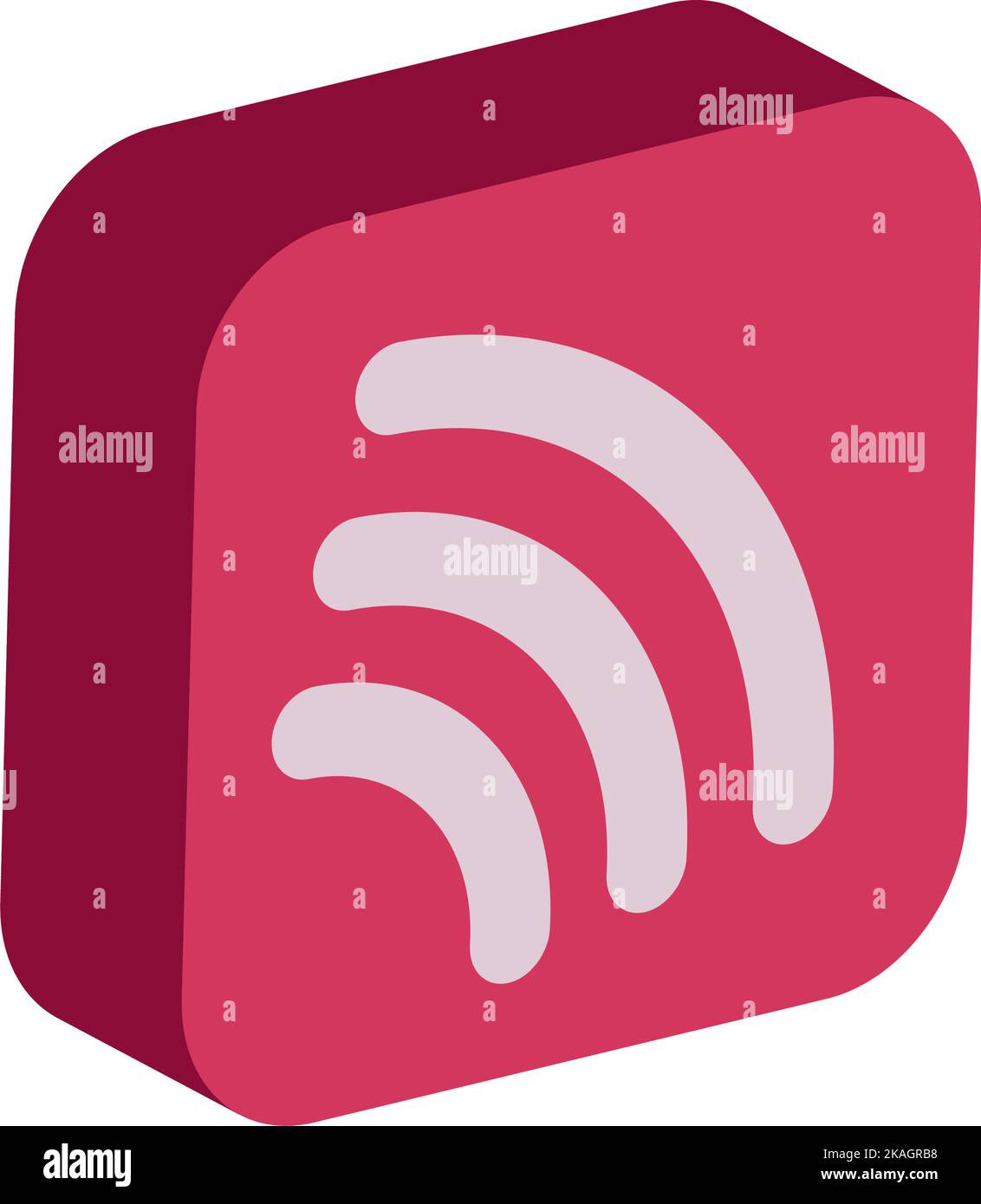 flat wifi signal Stock Vector Image & Art - Alamy