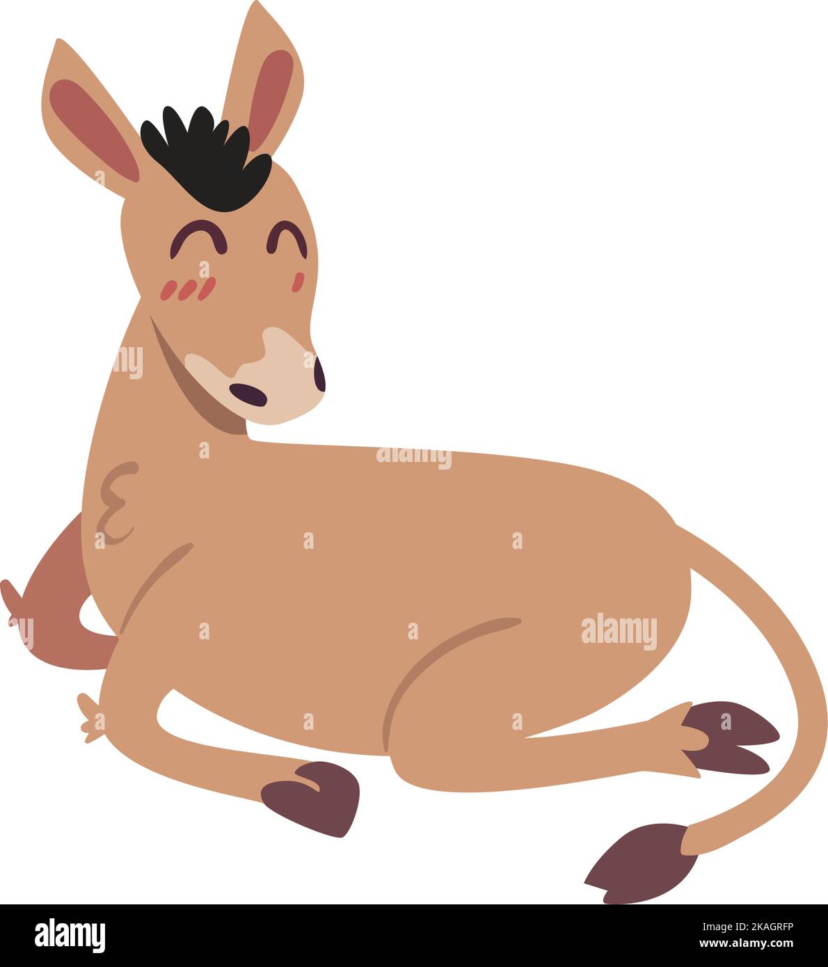 Donkey domesticated animal Stock Vector Images - Alamy