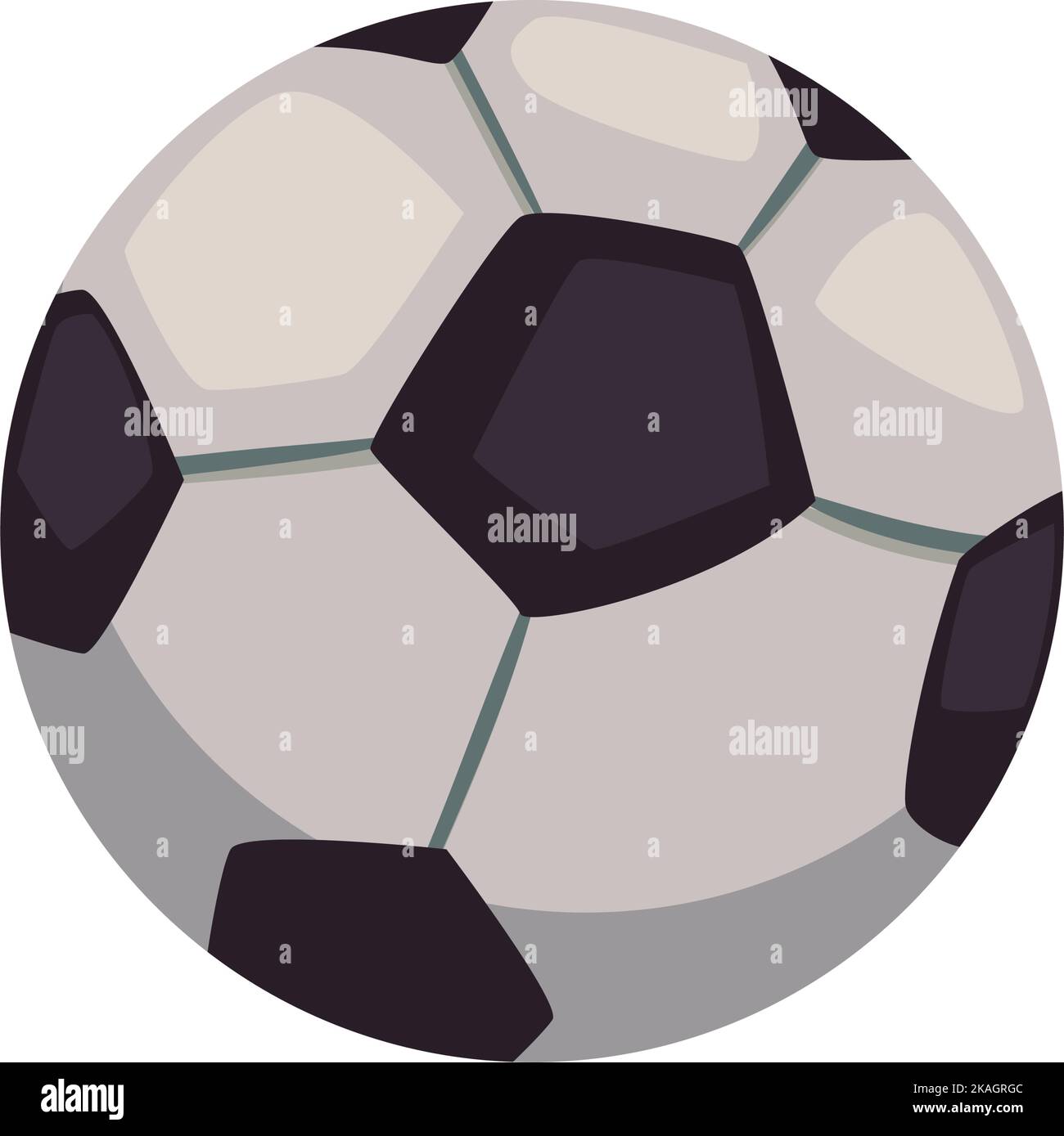 flat soccer ball Stock Vector Image & Art - Alamy