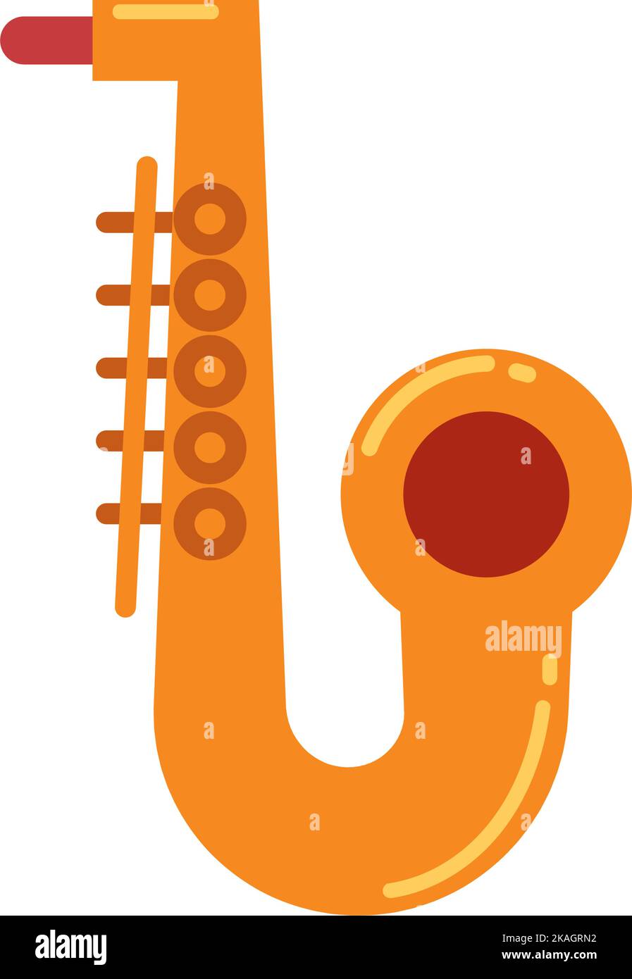 flat saxophone design Stock Vector Image & Art - Alamy