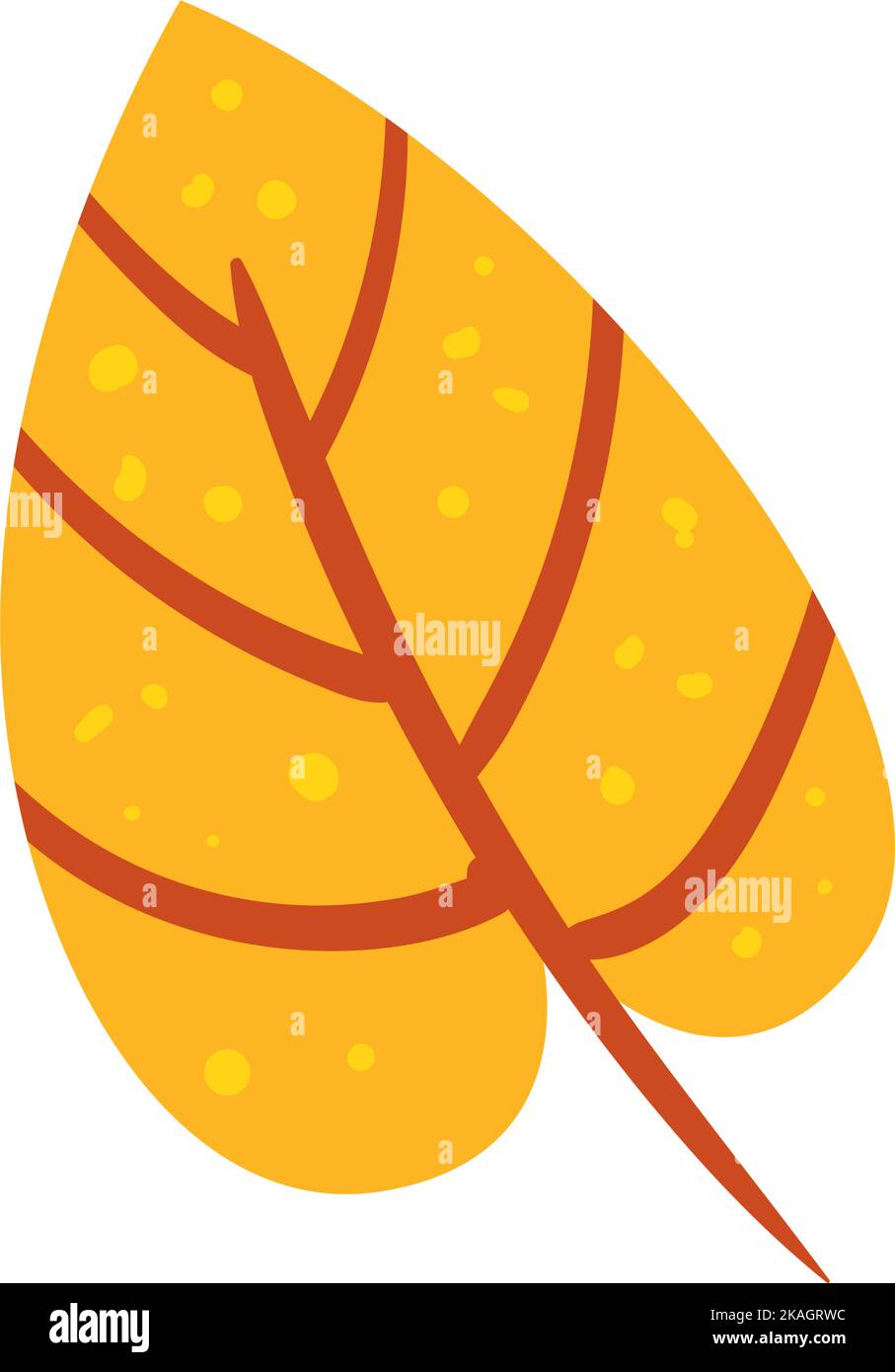 flat fall leaf Stock Vector Image & Art - Alamy