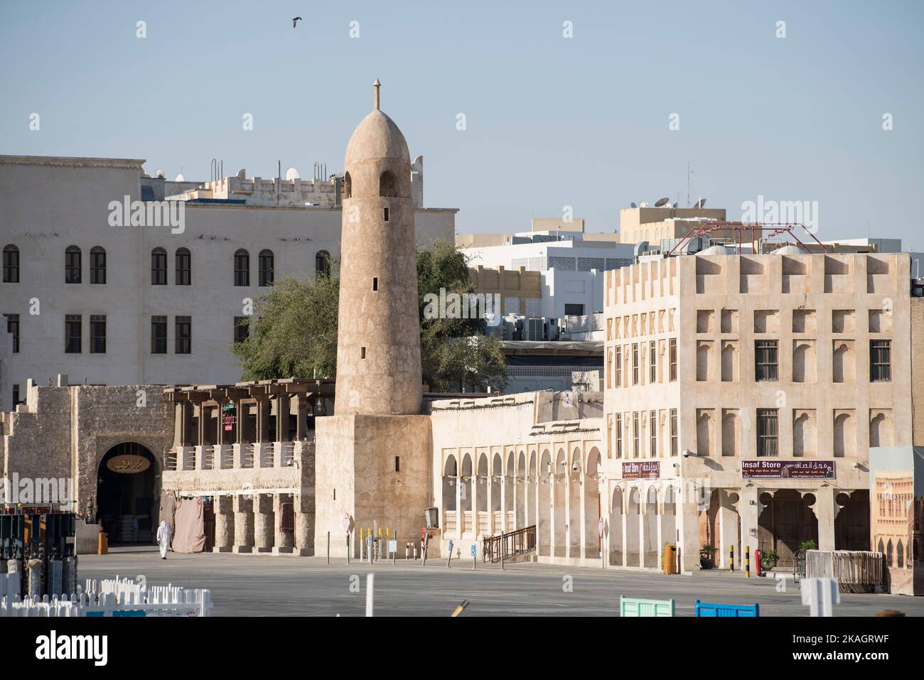 Doha, Qatar, May,6,2019, Traditional Arabian mosque with minarets in ...