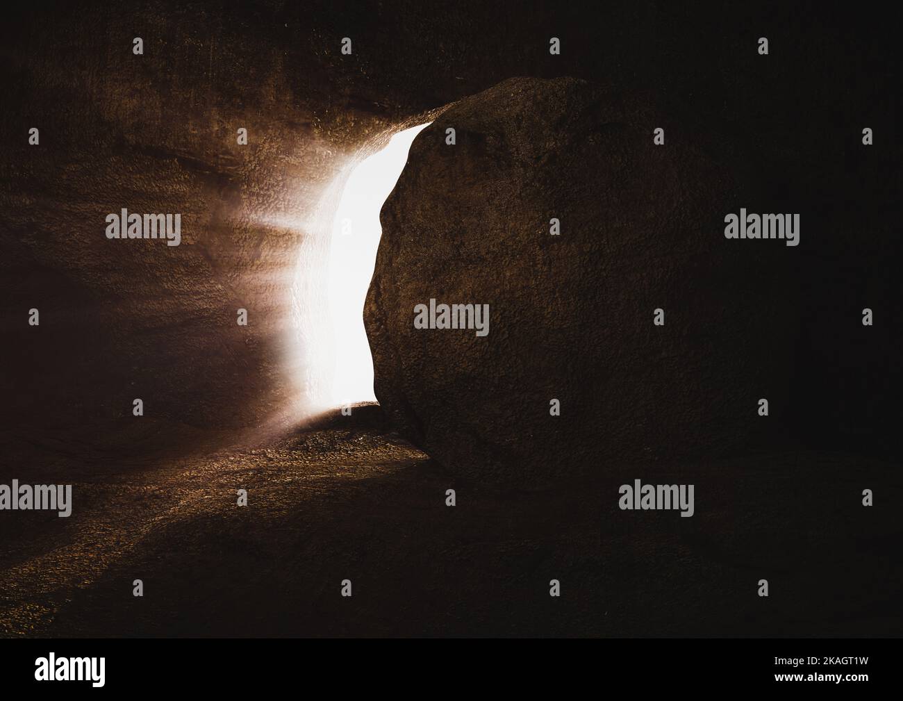 The death and resurrection of Jesus Christ and the opening of the tomb ...