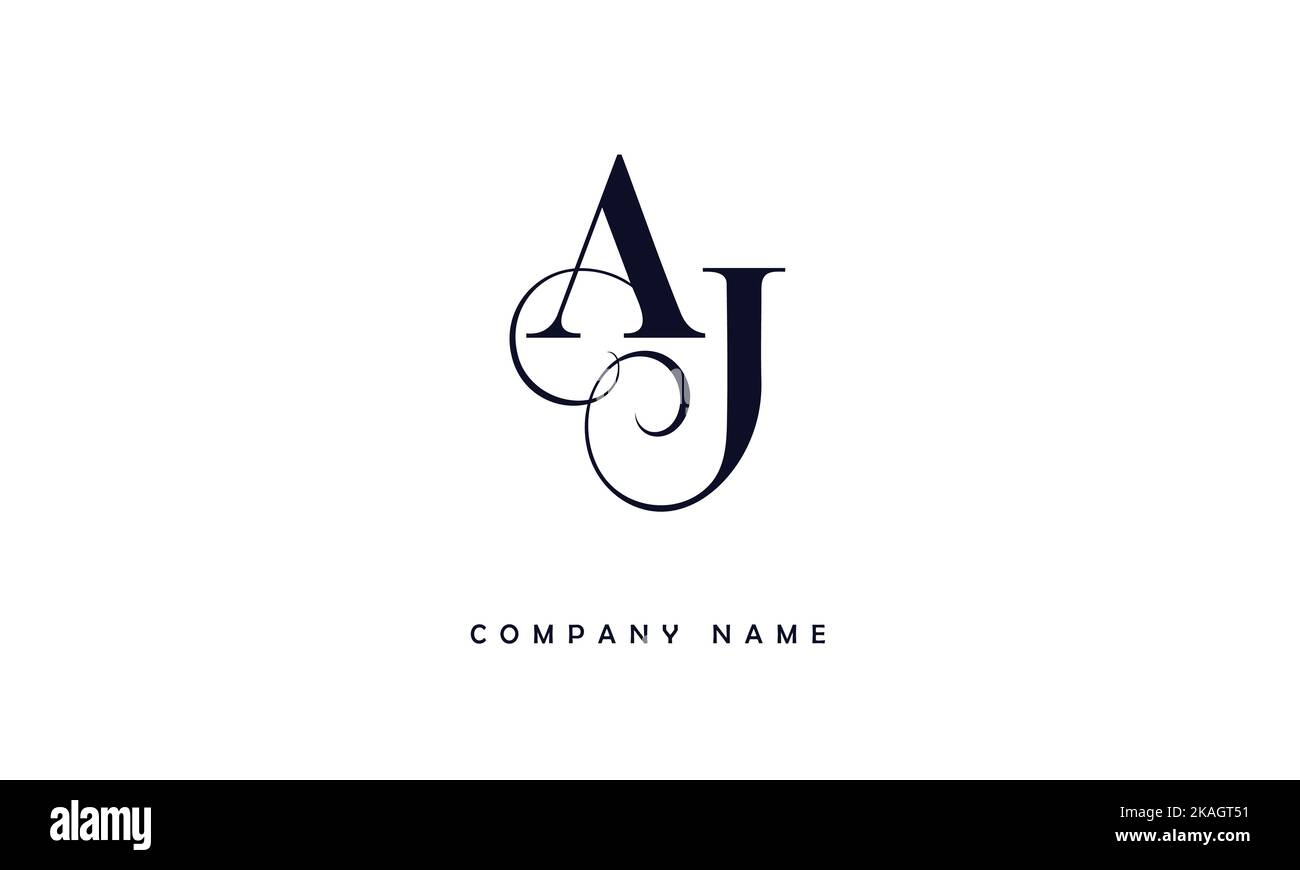 AJ, JA Abstract Letters Logo Monogram Stock Vector Image & Art - Alamy