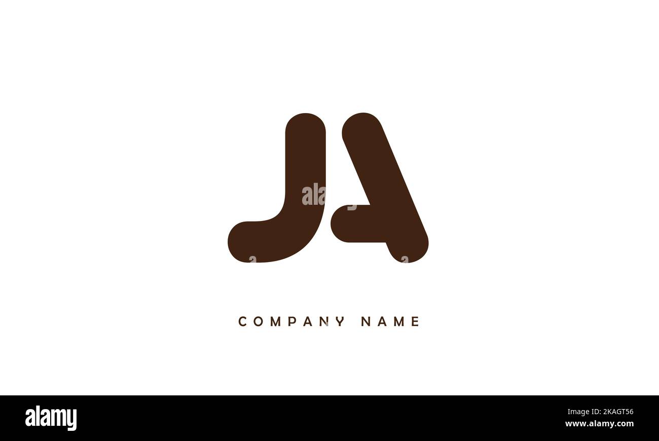 AJ, JA Abstract Letters Logo Monogram Stock Vector Image & Art - Alamy