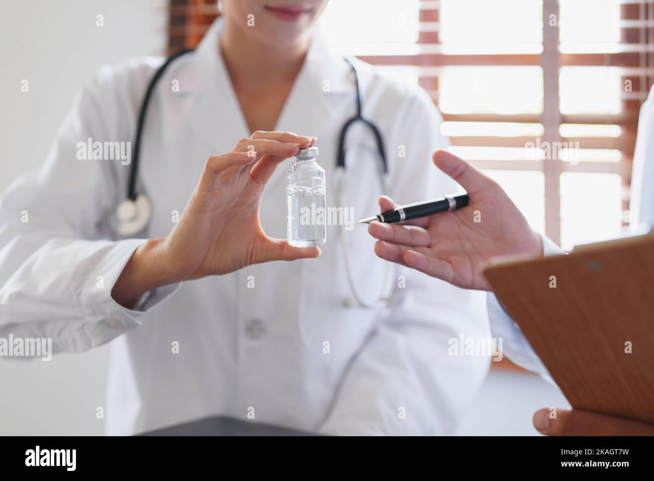 Portrait of a medical slug researcher discussing a drug being tested in ...