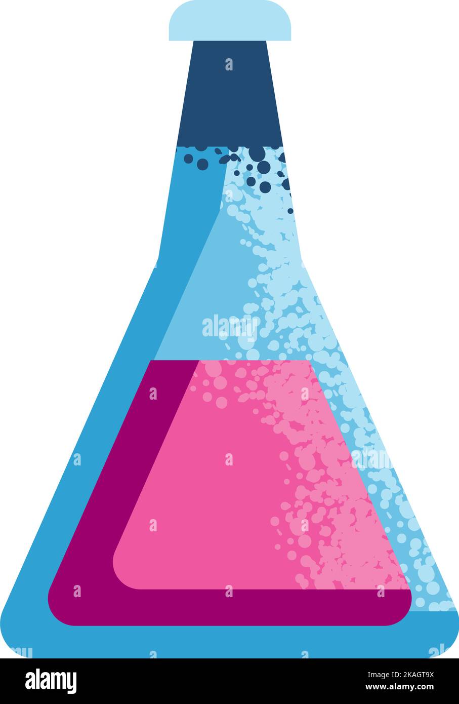 flat pink chemistry flask Stock Vector Image & Art - Alamy