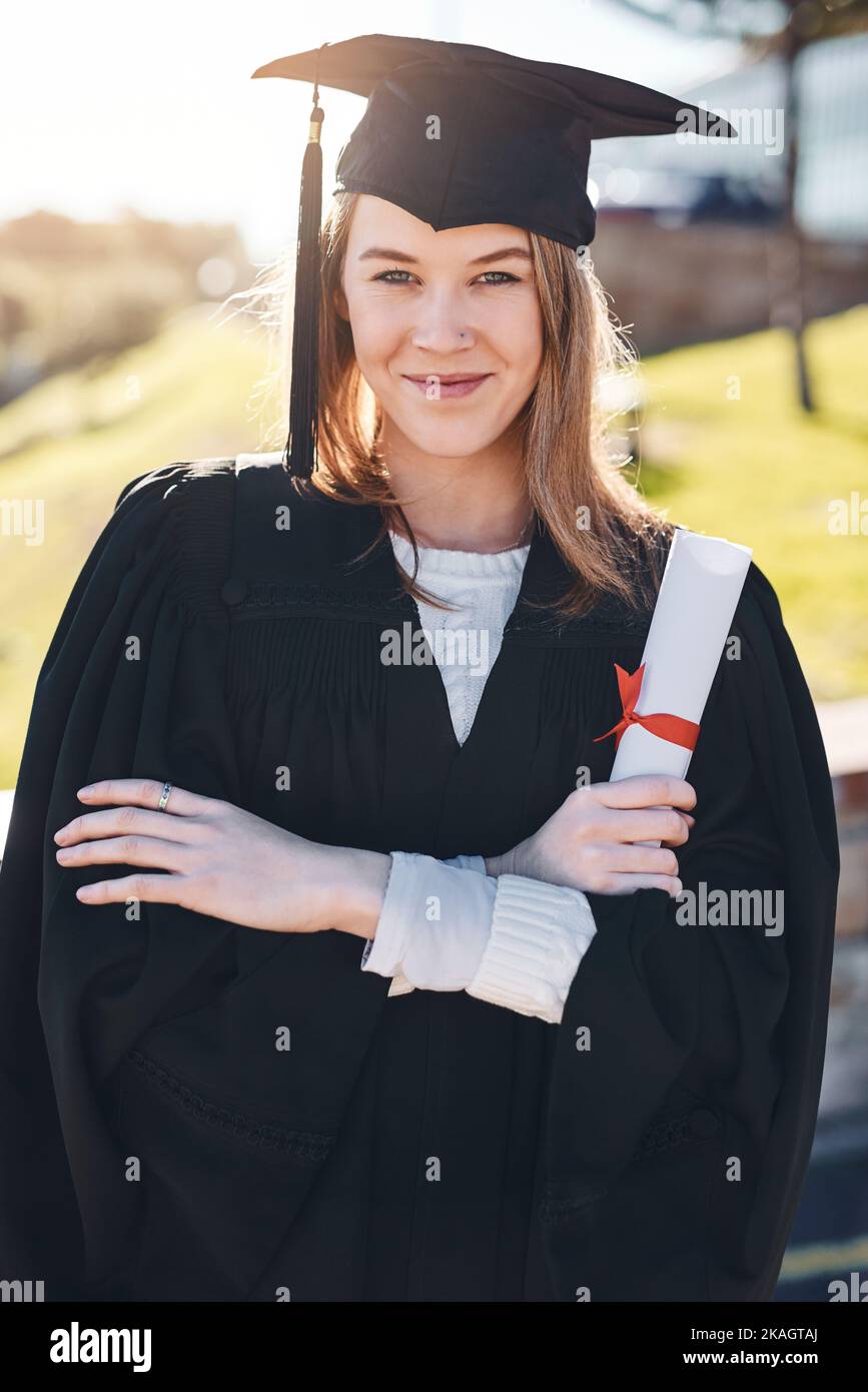 You are capable of more than you know. Portrait of a young student on ...