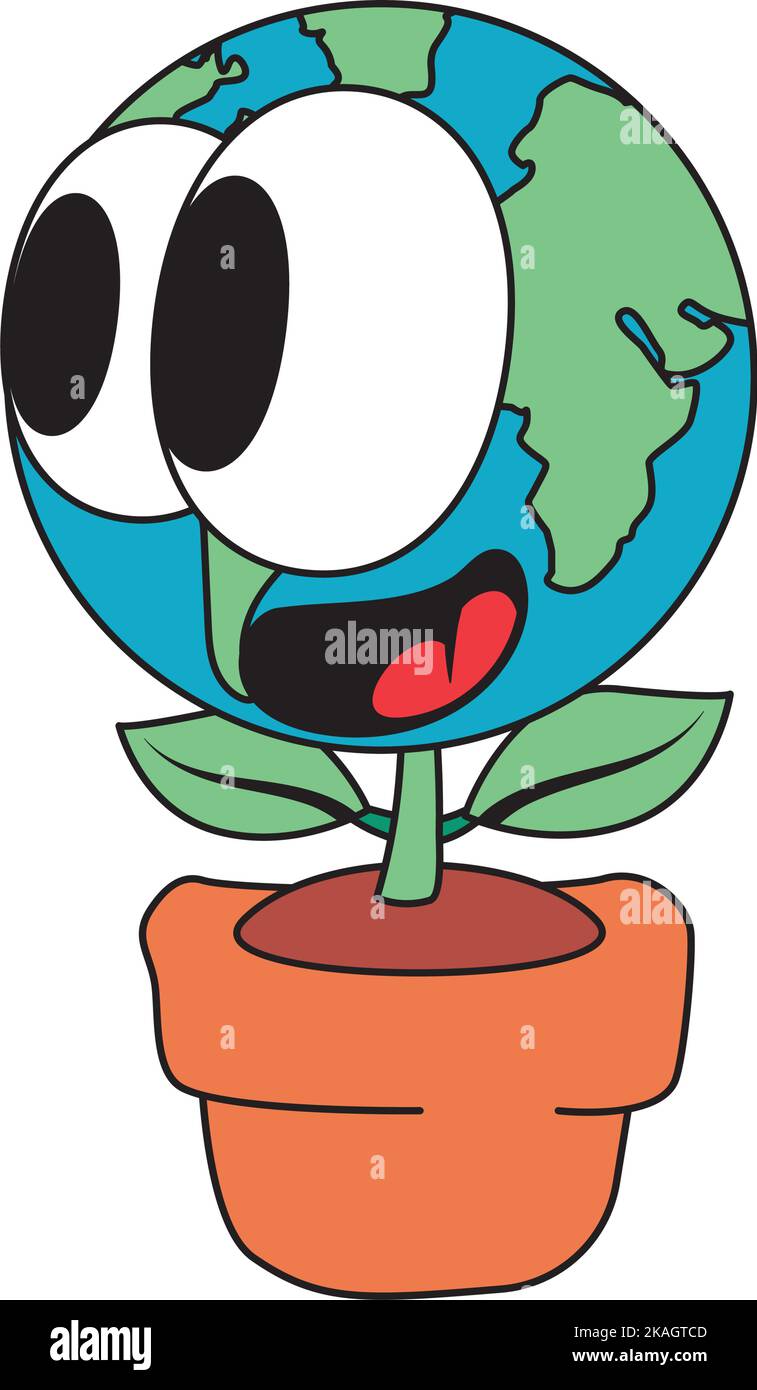 flat planet over pot Stock Vector Image & Art - Alamy