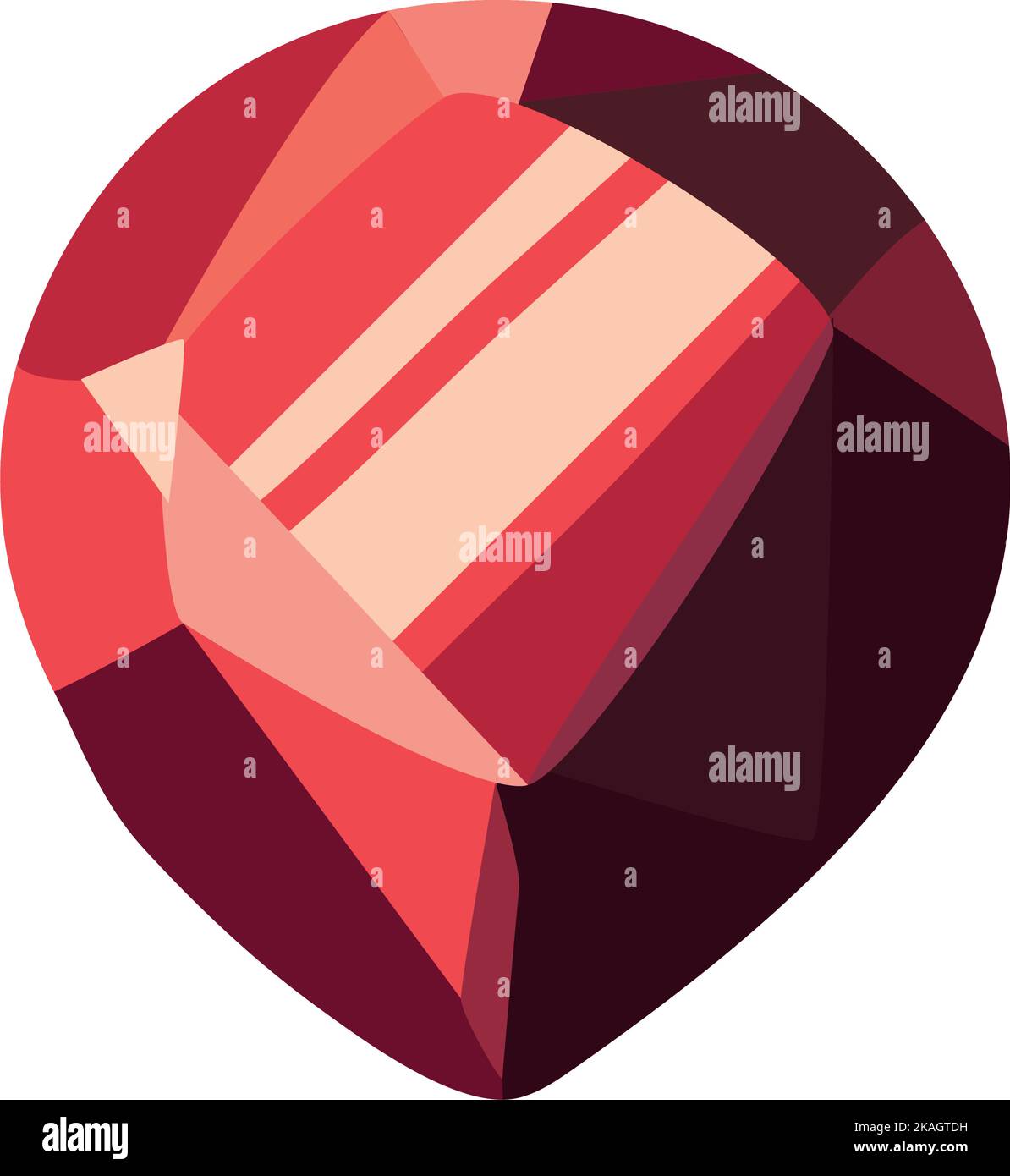 flat ruby illustration Stock Vector Image & Art - Alamy