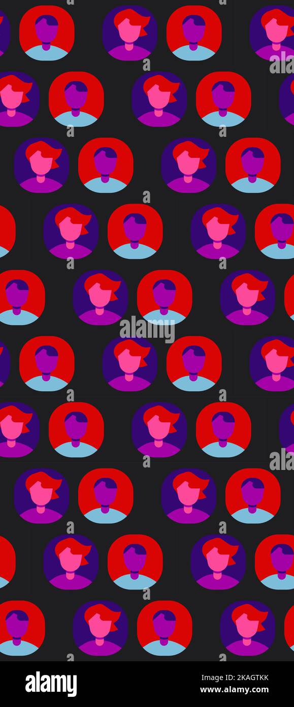 Male and Female Avatars for UI - UX design, minimalist flat style ...