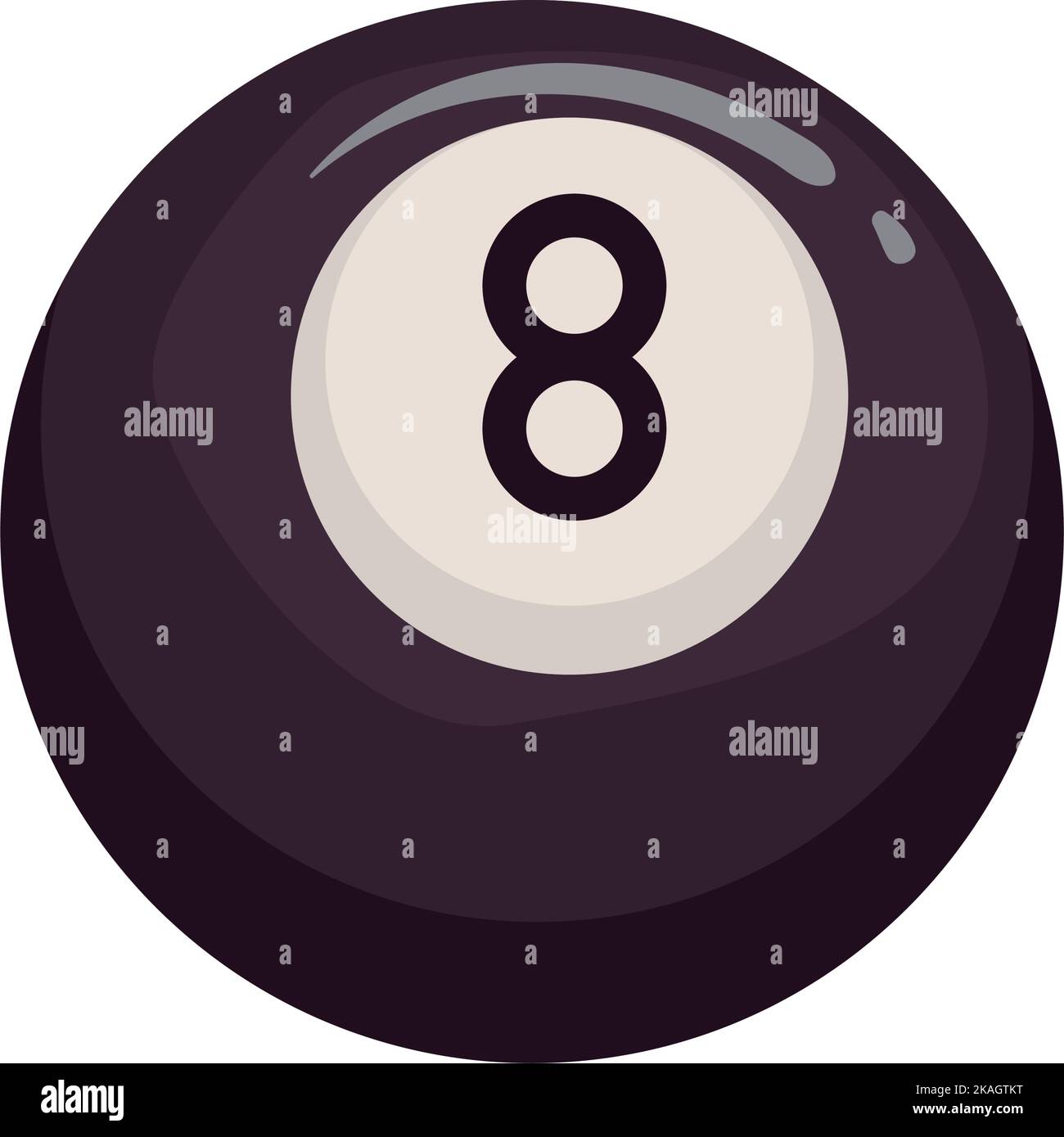 flat billiard ball Stock Vector Image & Art - Alamy