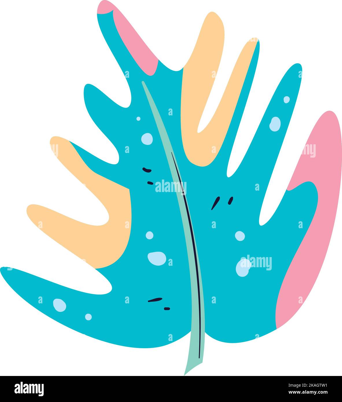 flat pastel leaf Stock Vector Image & Art - Alamy