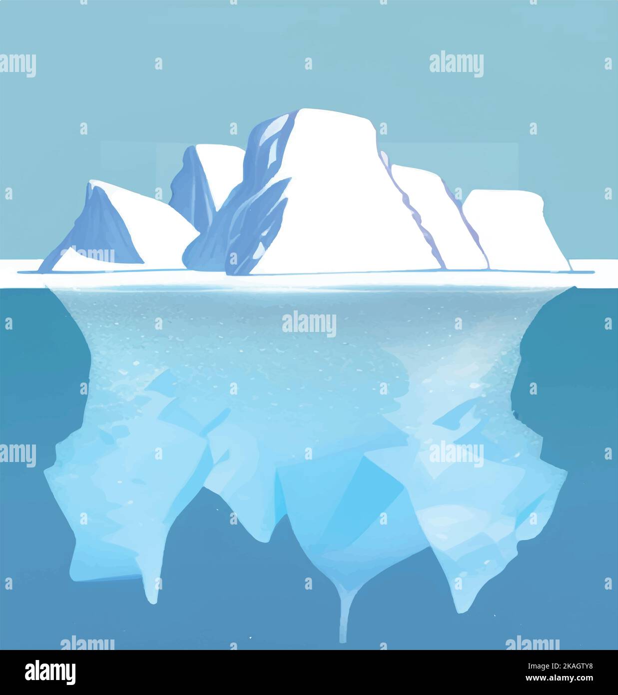 Antarctic fjord Stock Vector Images - Alamy