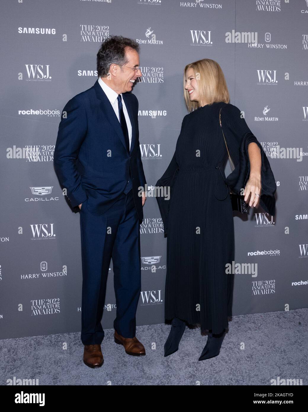 New York, United Stated. 02nd Nov, 2022. Jerry Seinfeld and Jessica ...