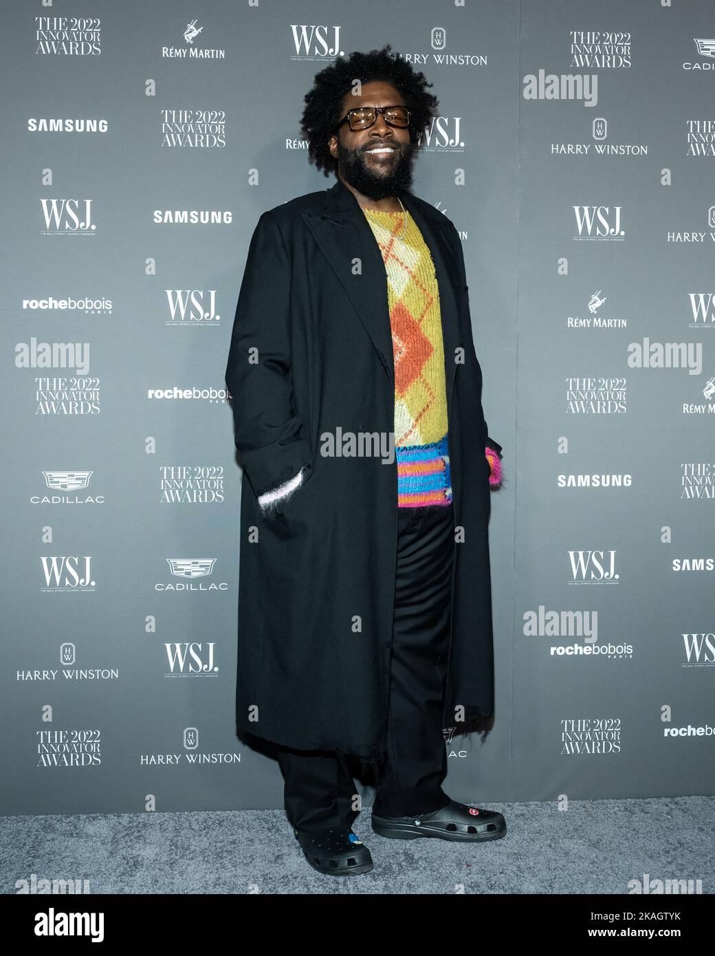 New York, United Stated. 02nd Nov, 2022. Questlove arrives on the red carpet for the WSJ ...