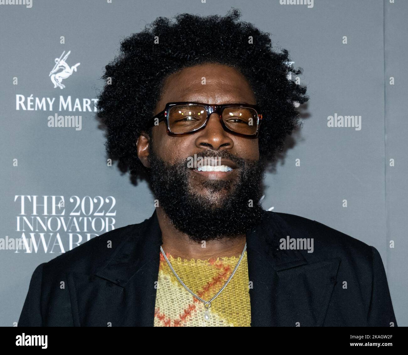 New York, United Stated. 02nd Nov, 2022. Questlove arrives on the red carpet for the WSJ ...