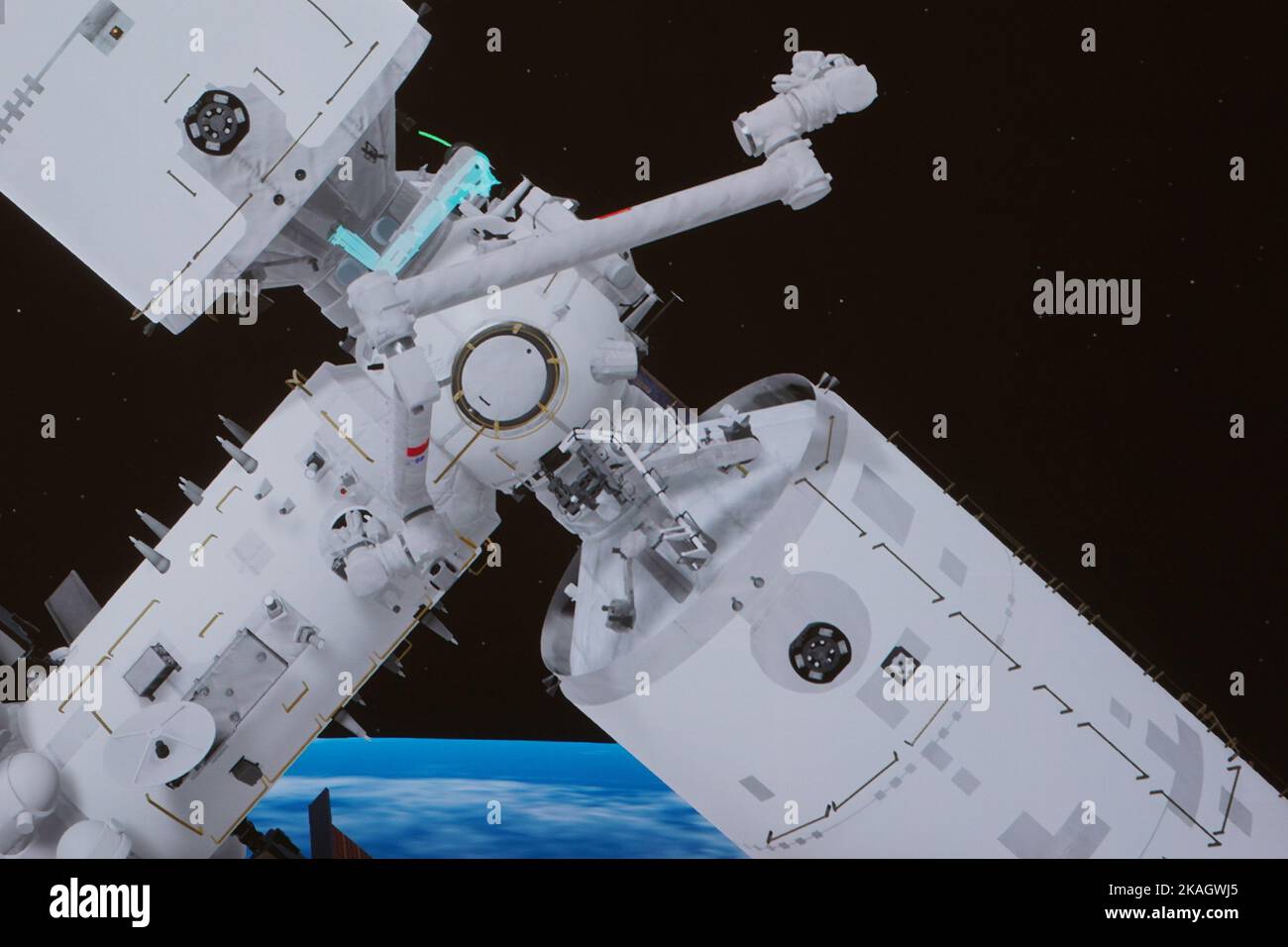 (This simulated image captured at Beijing Aerospace Control Center on ...