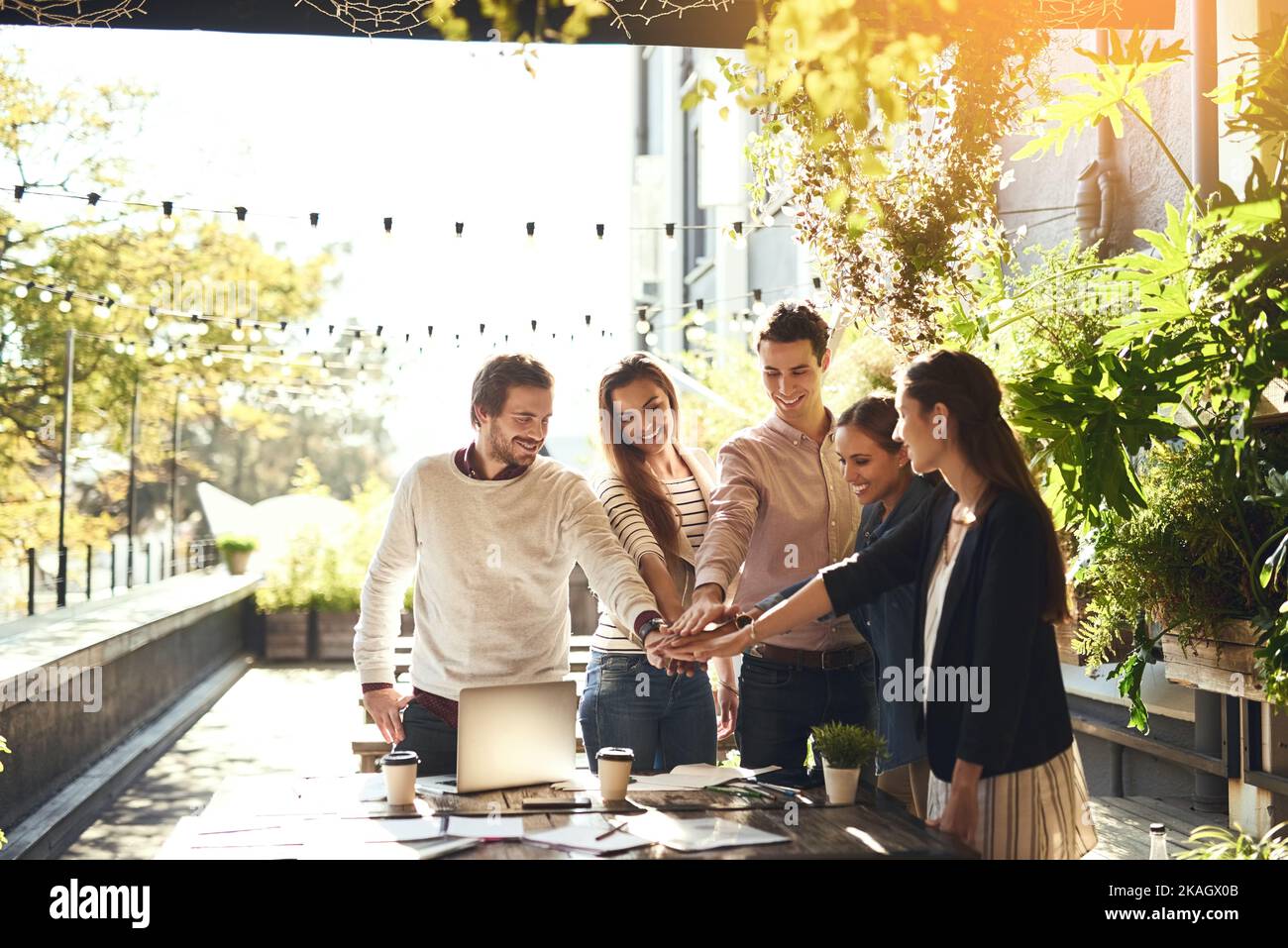 The strongest teams inspire each other to be great. a group of ...