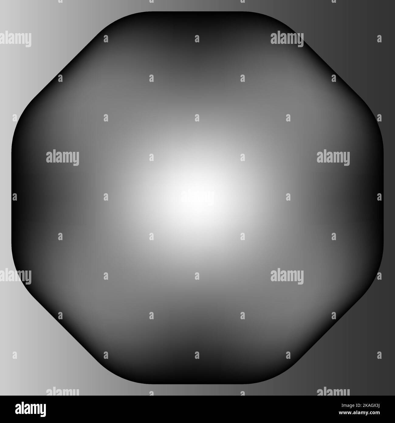 A black diamond with octagonal shape, three dimensional octagonal ...