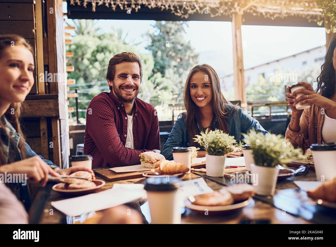 Our friends did a good job hooking us up. a happy young couple out for ...