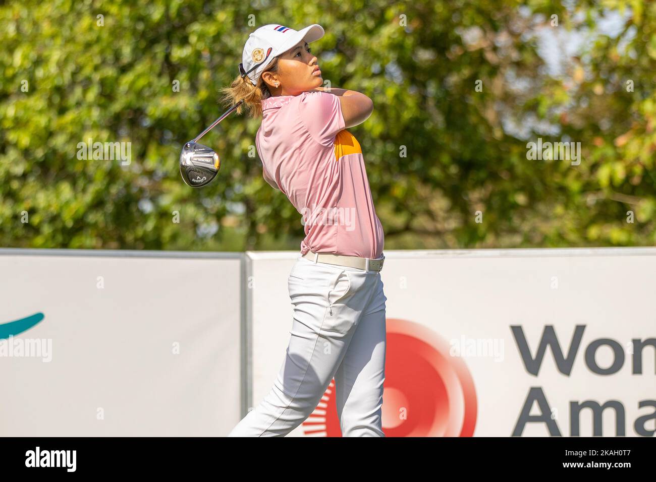CHONBURI, THAILAND - NOVEMBER 3: Pimpisa Rubrong of Thailand on hole 9 ...