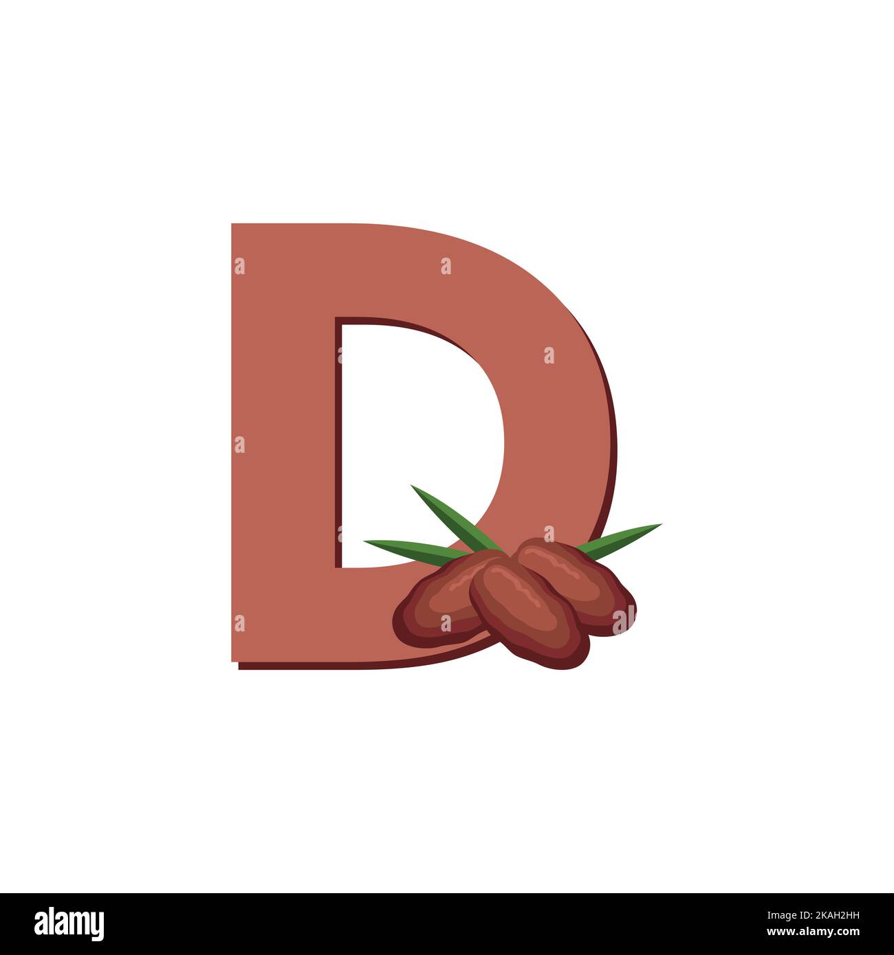 Dates Fruit, Fruit Alphabet, Clip Art Vector, Illustration for kids ...