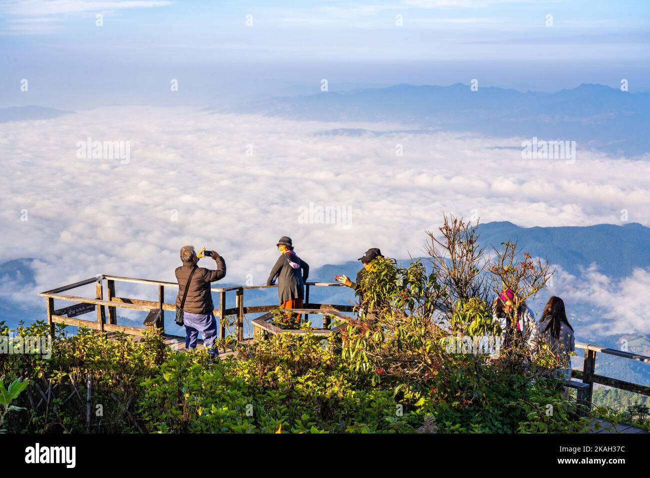 Chiang Mai, Thailand - 2 November 2022 - Visitors taking their morning ...