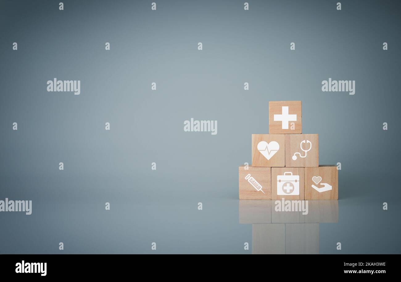Concept health protection icons hi-res stock photography and images - Alamy