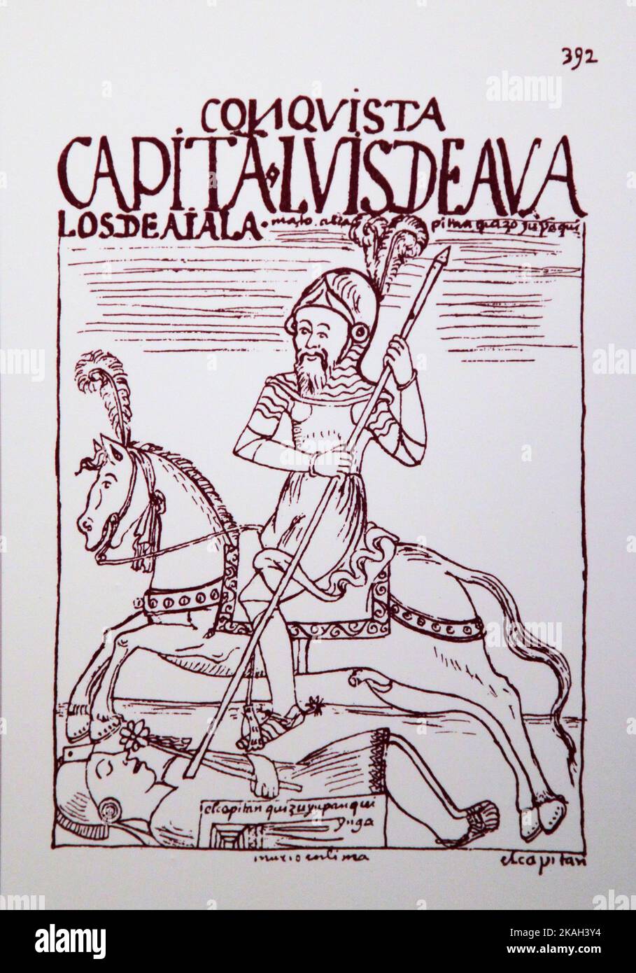 392.Captain Luis de Ávalos de Ayala kills Quizo Yupanqui Inca in the ...