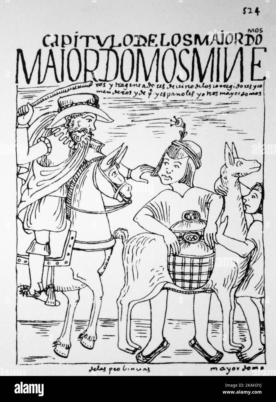 Guaman, poma Black and White Stock Photos & Images - Alamy