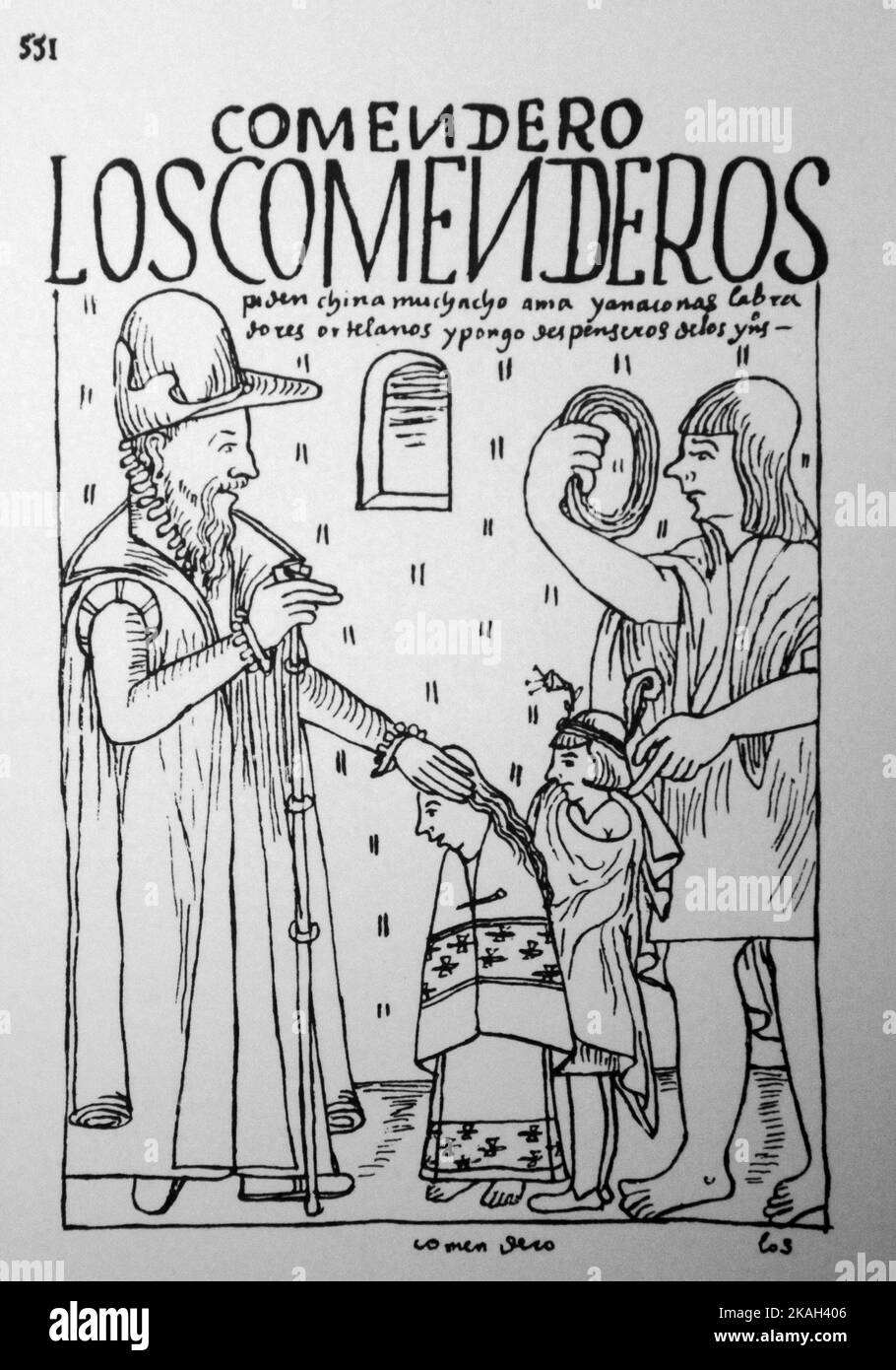 Poma de ayala encomendero hi-res stock photography and images - Alamy