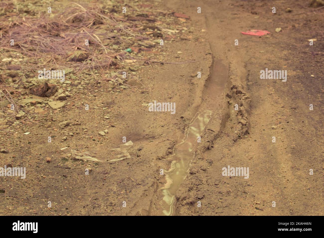 infrared image of the rural road ground Stock Photo - Alamy