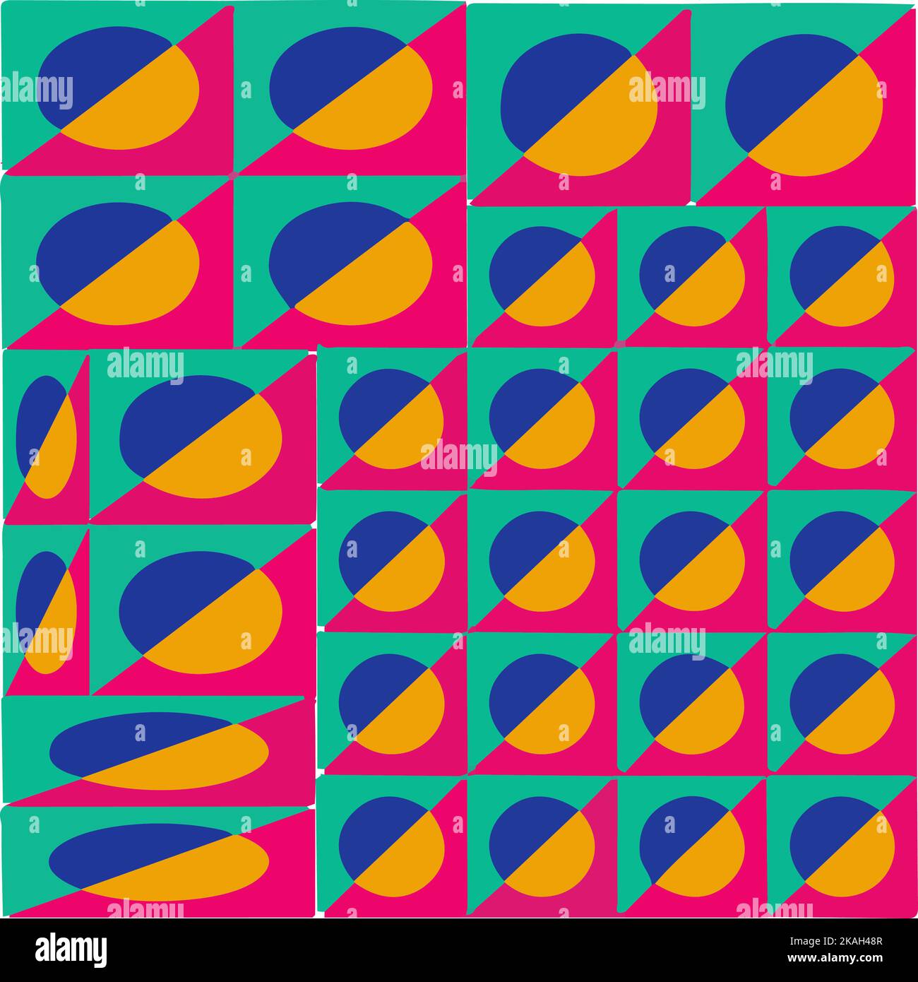 Mosaic design made with graphic elements. The base of this design is ...